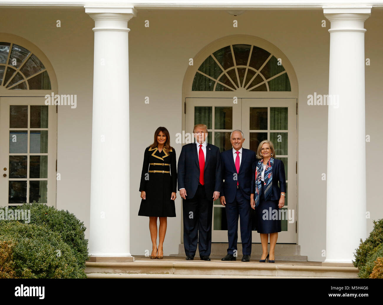 United States President Donald J. Trump and first lady Melania Trump ...