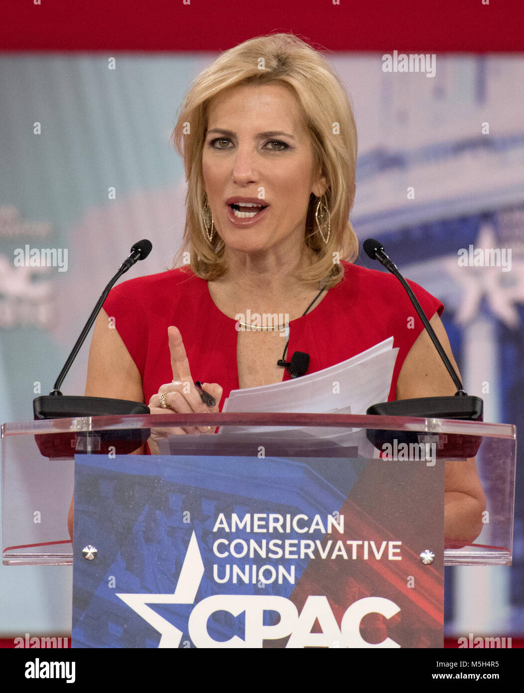 Laura Ingraham of Fox News speaks at the Conservative Political Action ...