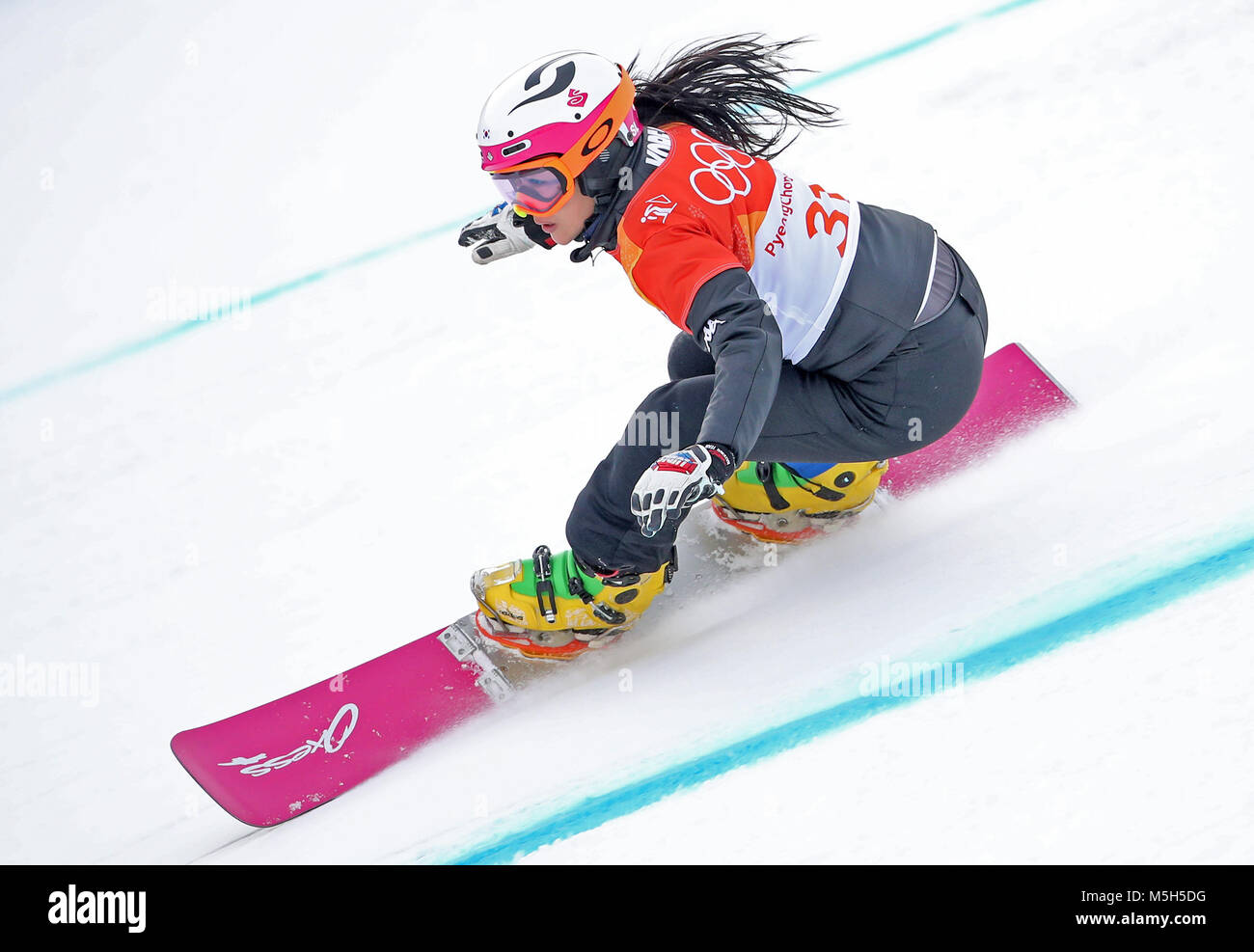 24th Feb, 2018. Women's parallel giant slalom Shin Da-hae of South ...