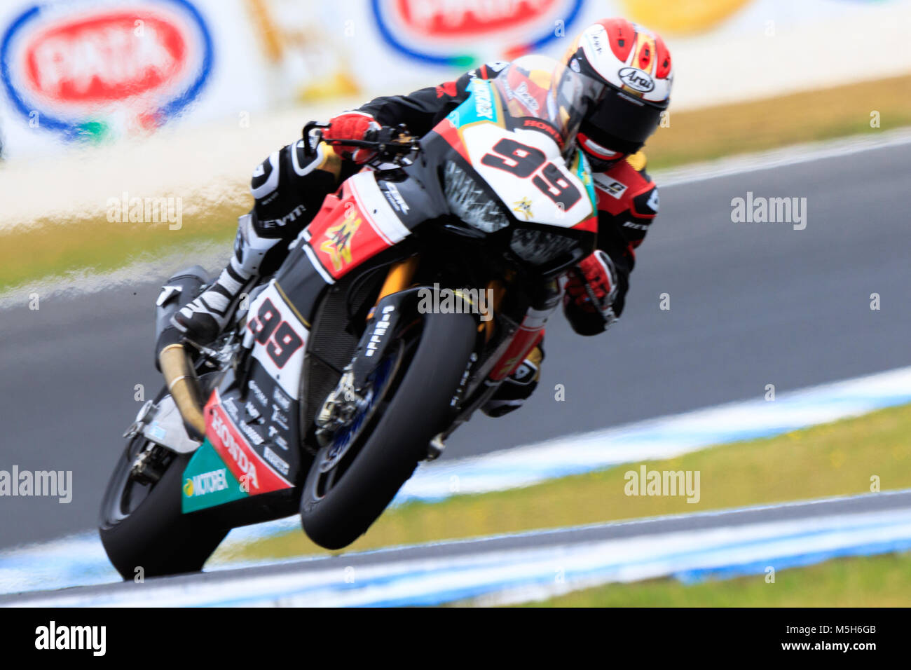 MELBOURNE, AUSTRALIA – FEBRUARY 23: Patrick Jacobsen 99 riding for ...