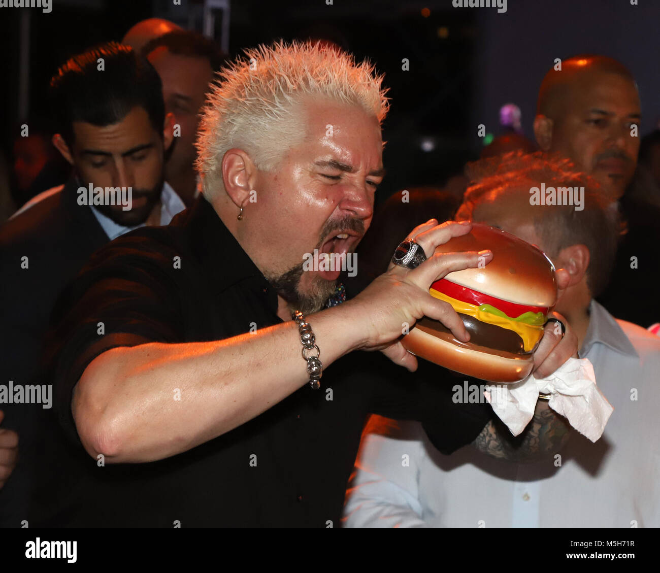 MIAMI BEACH, FL - FEBRUARY 23: Chef Guy Fieri hosts Burger Bash Bash ...