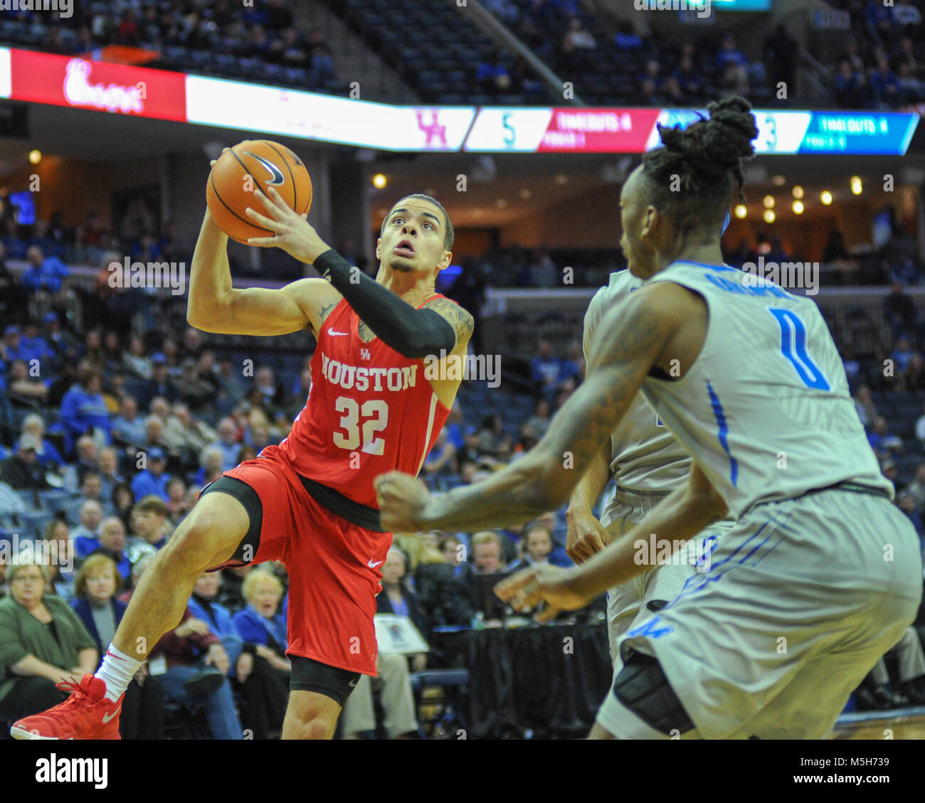 February 22, 2018; Memphis, TN, USA; UH Cougars guard, Rob Gray (32 ...