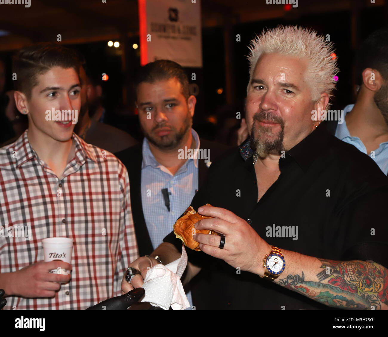 MIAMI BEACH, FL - FEBRUARY 23: Chef Guy Fieri hosts Burger Bash Bash ...