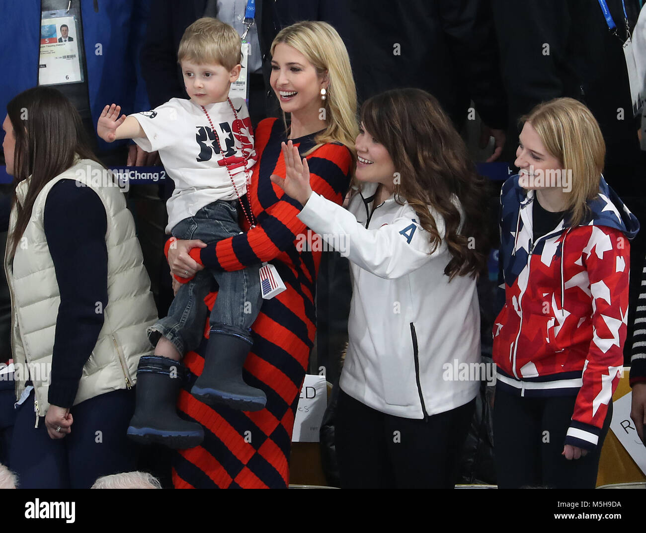 24th Feb, 2018. Ivanka at PyeongChang Olympics Ivanka Trump (3rd from R ...