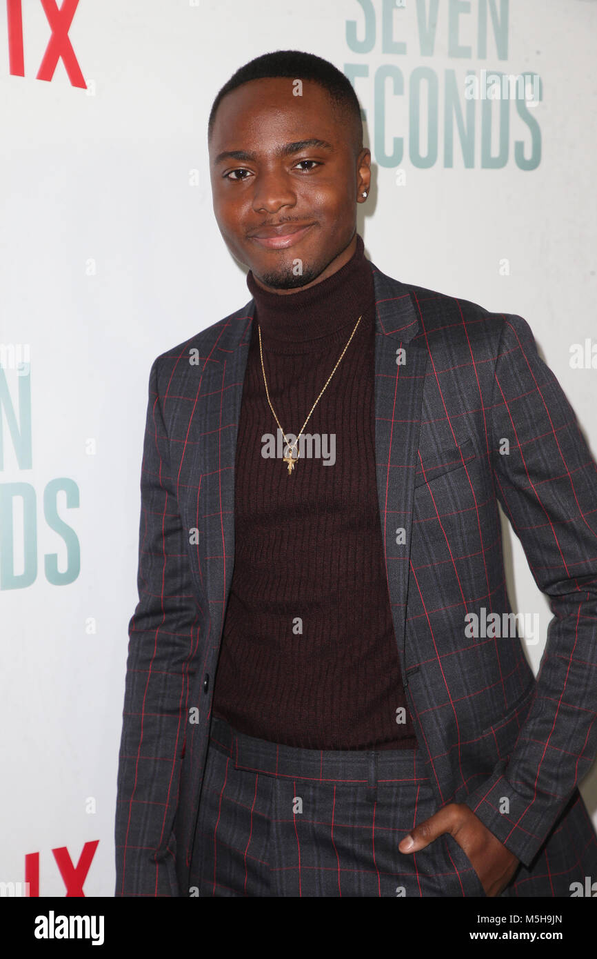 Beverly Hills, Ca. 23rd Feb, 2018. Corey Champagne, at Netflix's 'Seven ...
