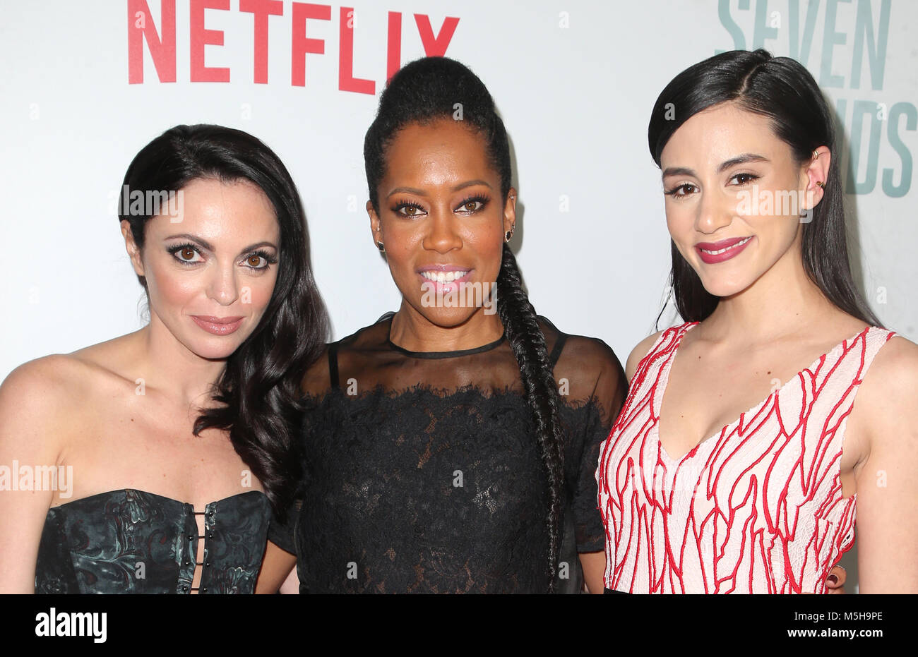 Beverly Hills, Ca. 23rd Feb, 2018. Adriana DeMeo, Regina King, Michelle ...