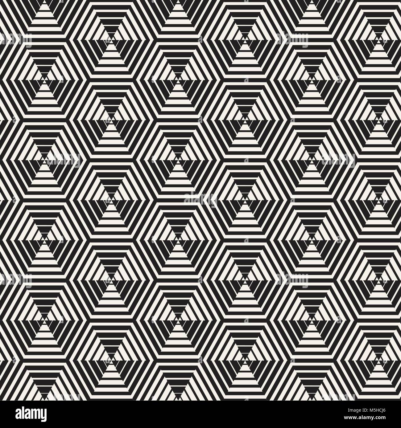 Seamless Pattern With Lines Lattice Vector Abstract Geometric