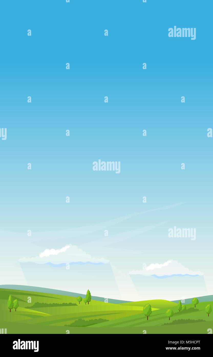 Vertical summer landscape background Stock Vector Image & Art - Alamy