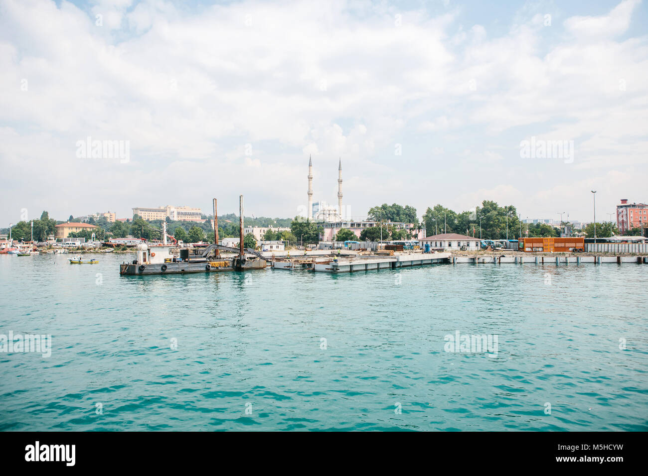 Construction of a new dock and a seaport for the transport of people ...