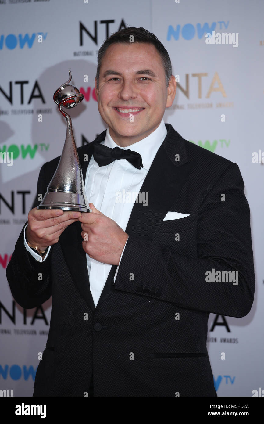 The National TV Awards 2018 - Winners Room Featuring: David Walliams ...