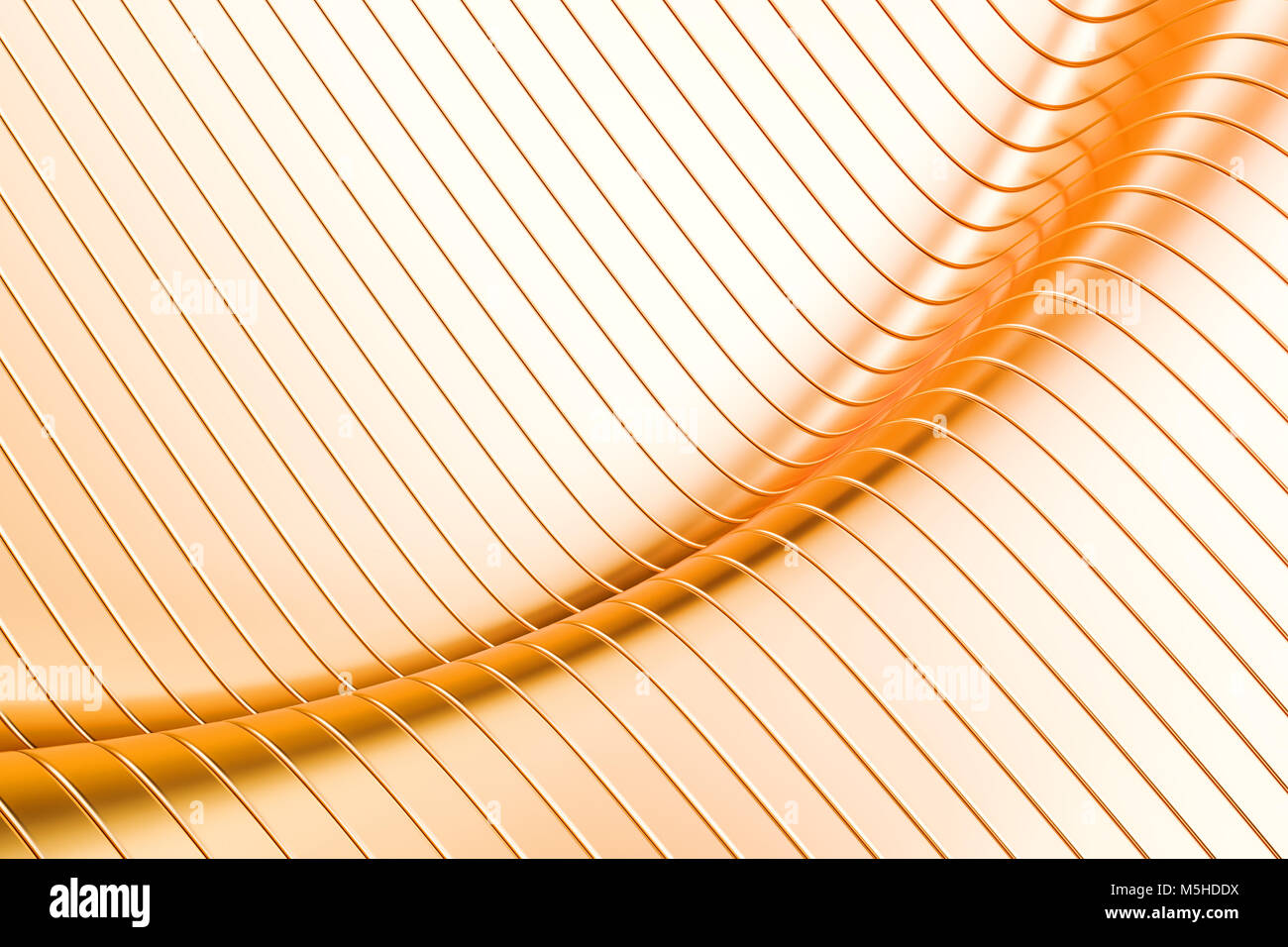 Abstract golden metallic wave background, 3D rendering Stock Photo - Alamy