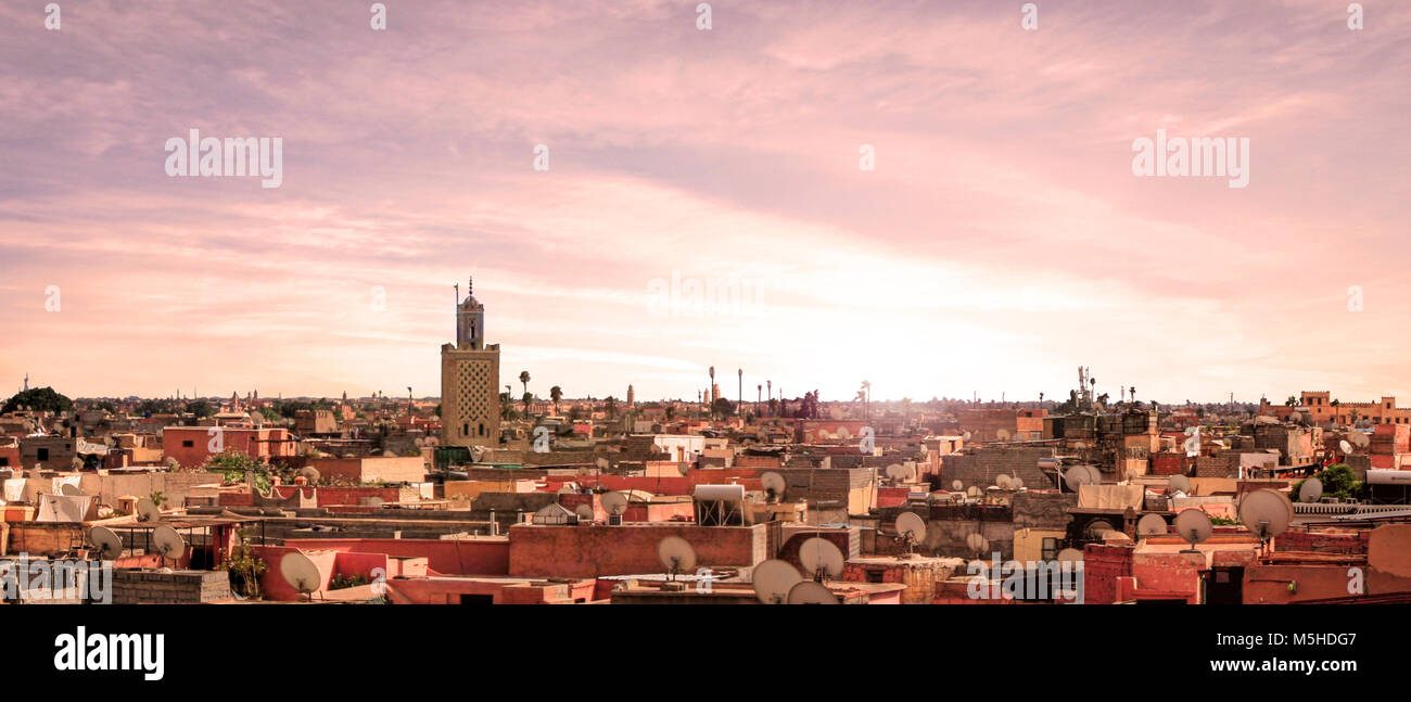 Nice view in the city of Marrakesh in Morocco - Africa Stock Photo - Alamy
