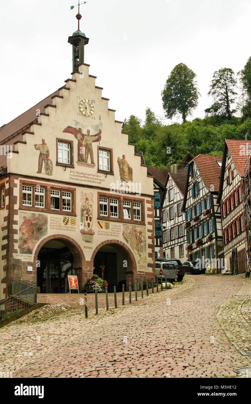 Germany town hall schiltach hi-res stock photography and images - Alamy
