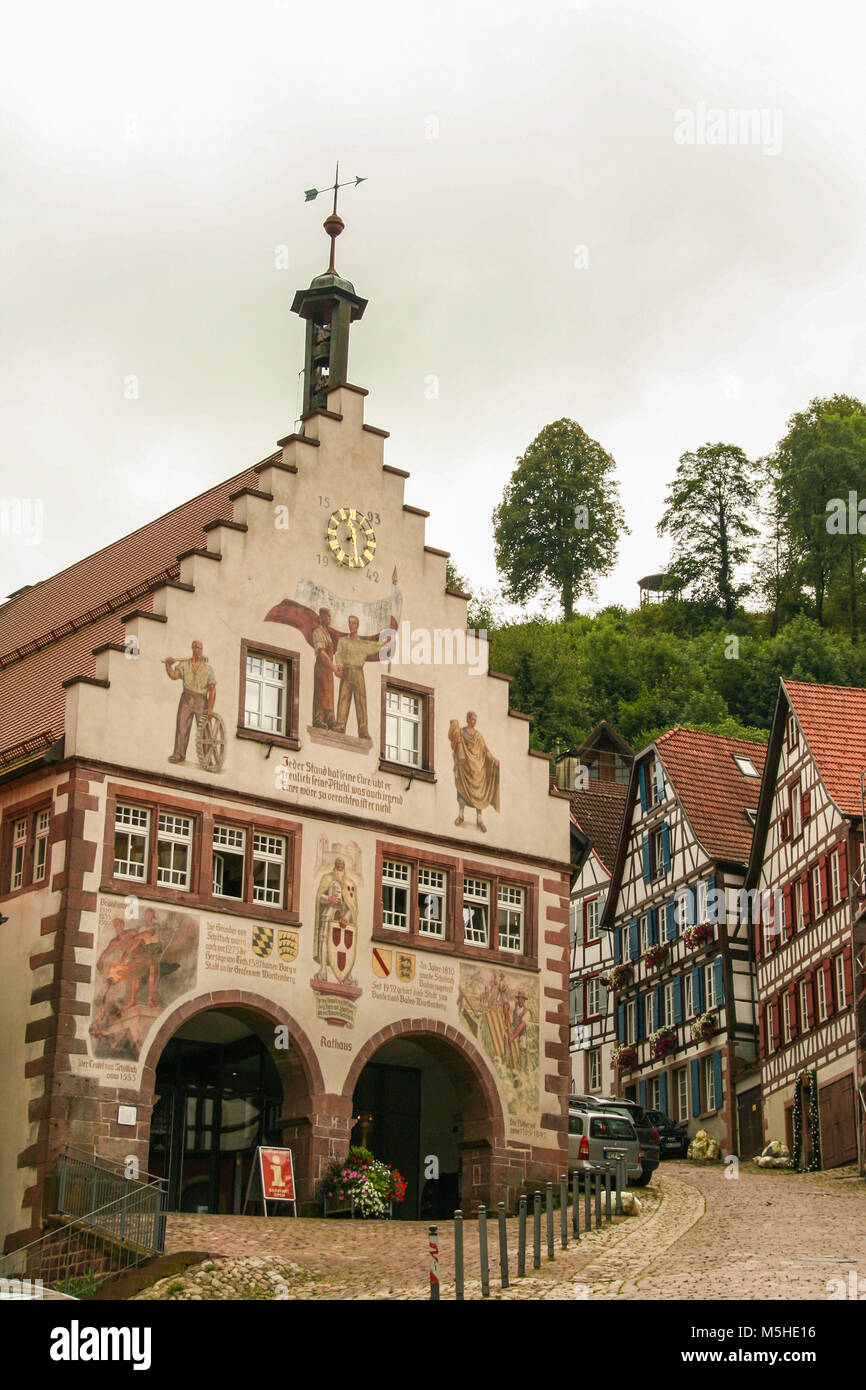 Germany town hall schiltach hi-res stock photography and images - Alamy