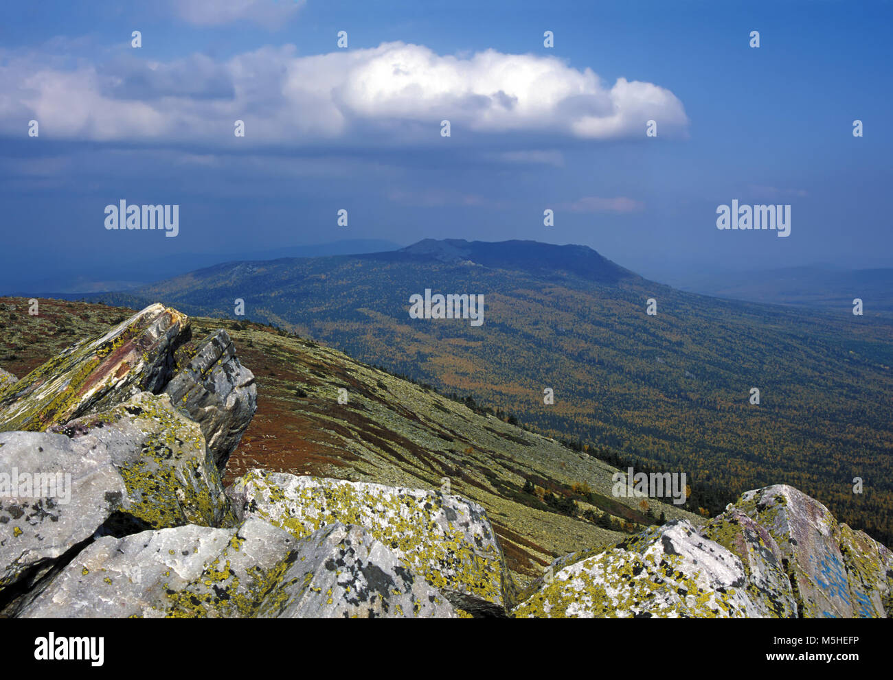 Old mountains of Ural, Russia Stock Photo - Alamy