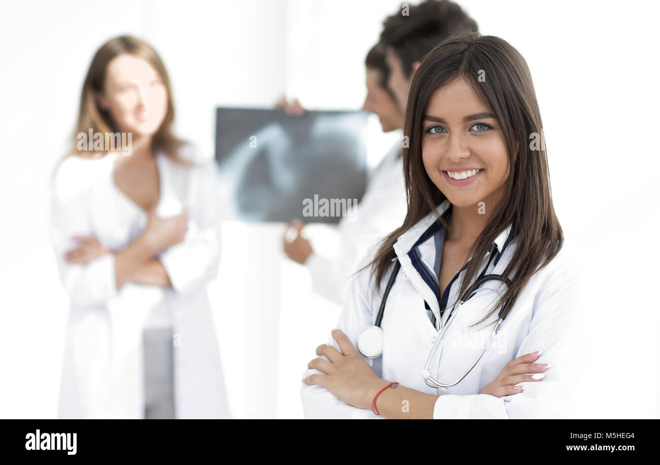 closeup.successful woman doctor Stock Photo - Alamy