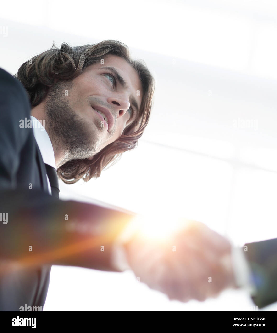 Business partnership meeting concept. Image businessman handshake Stock ...