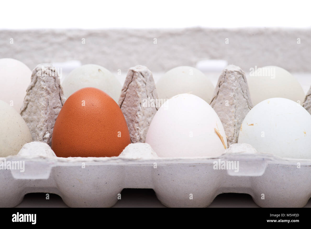 Unwashed fresh organic gmo and soy free pasture raised chicken eggs in ...