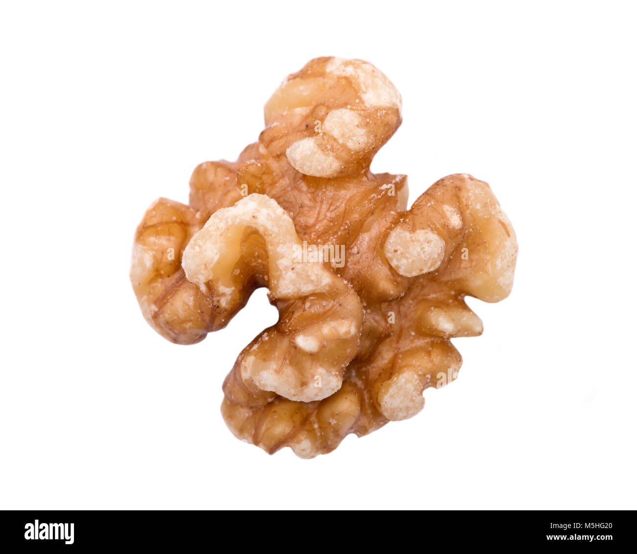 Raw premium walnut halves isolated on white background Stock Photo - Alamy