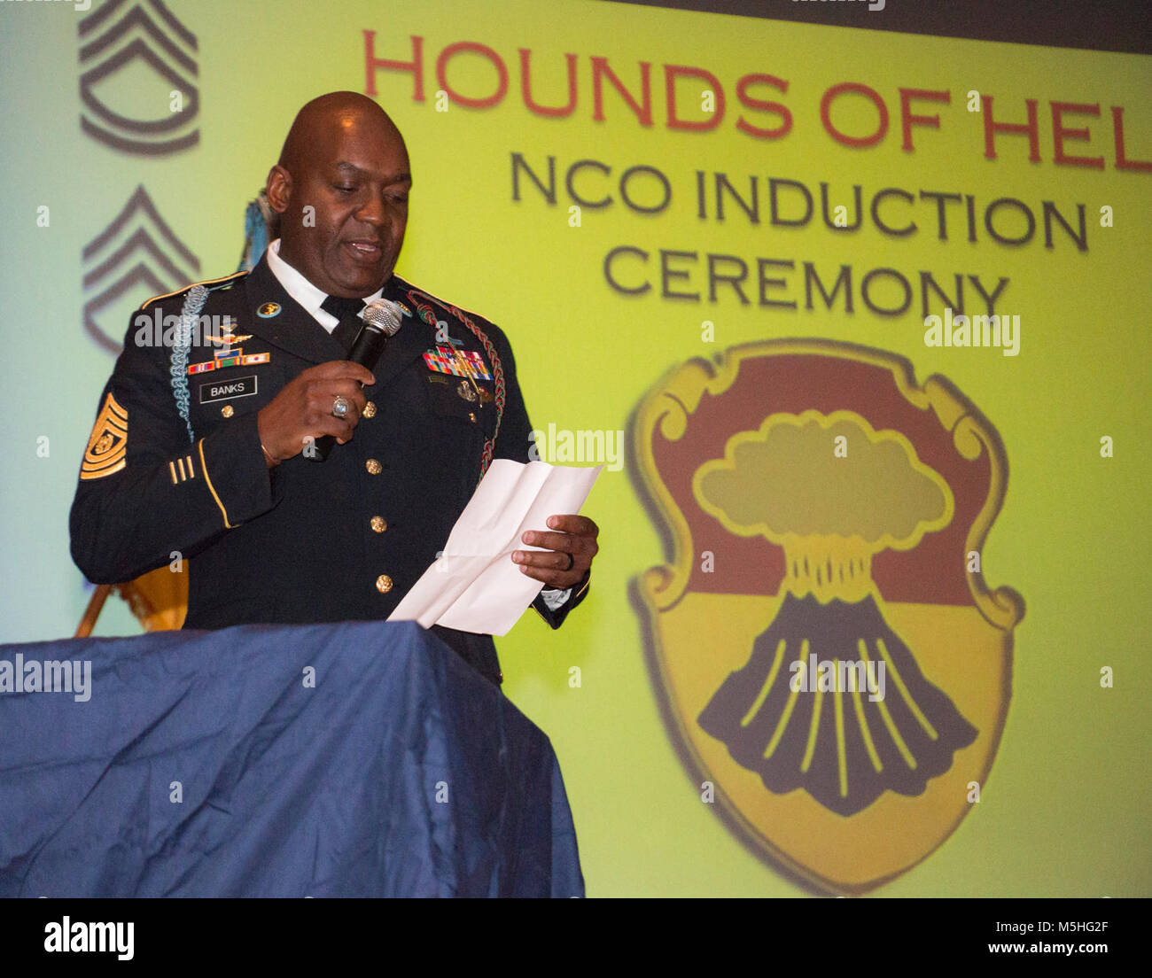 Non commissioned officer induction ceremony hi-res stock photography ...