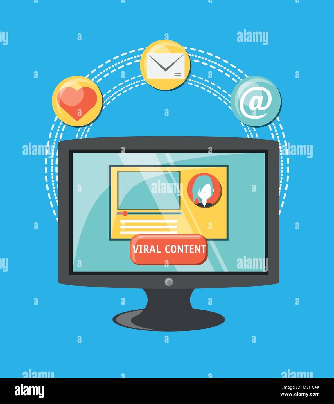 viral content design Stock Vector Image & Art - Alamy