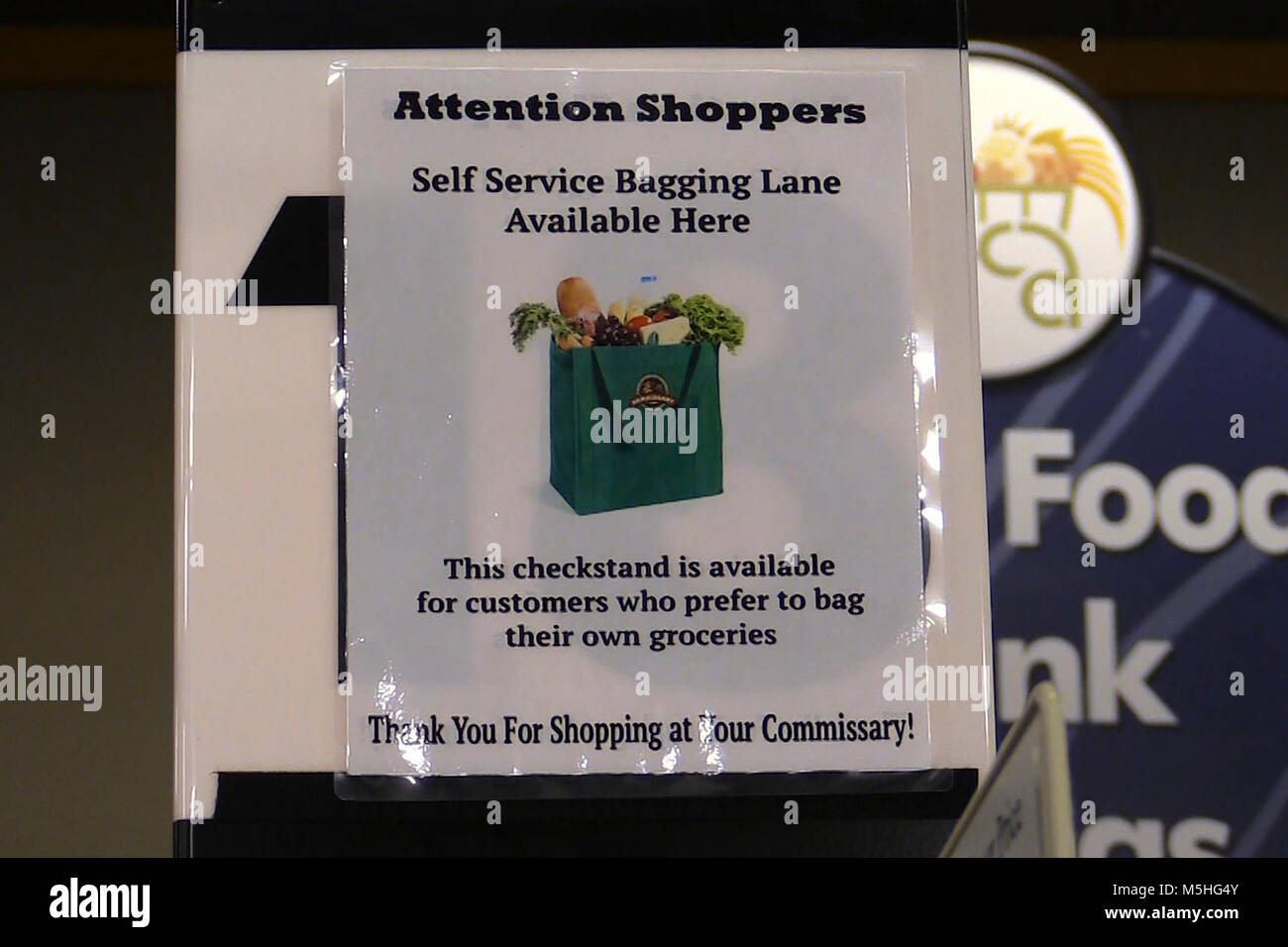 PETERSON AIR FORCE BASE, Colo. - A sign designating the Self Service ...