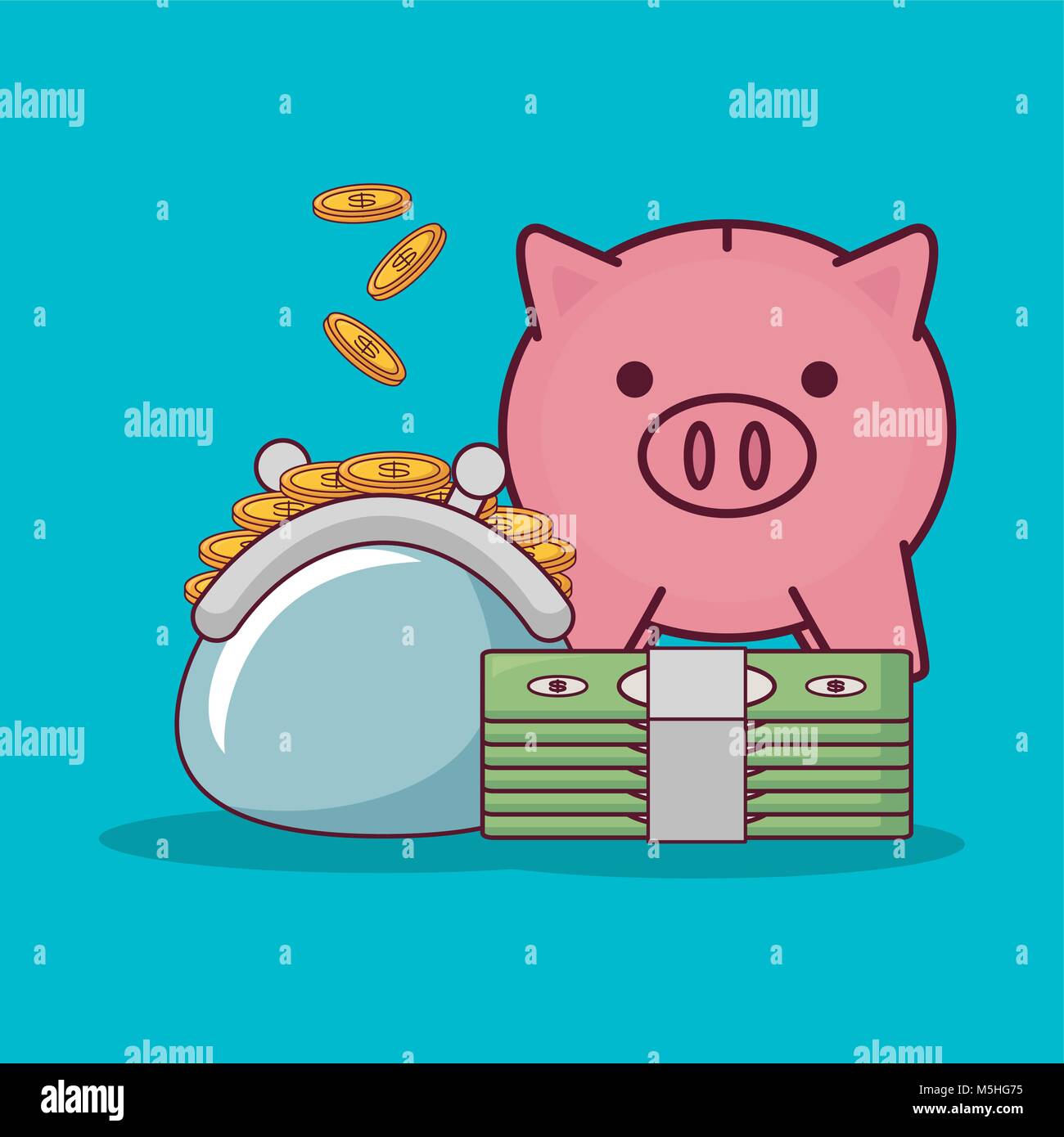 piggy bank design Stock Vector Image & Art - Alamy