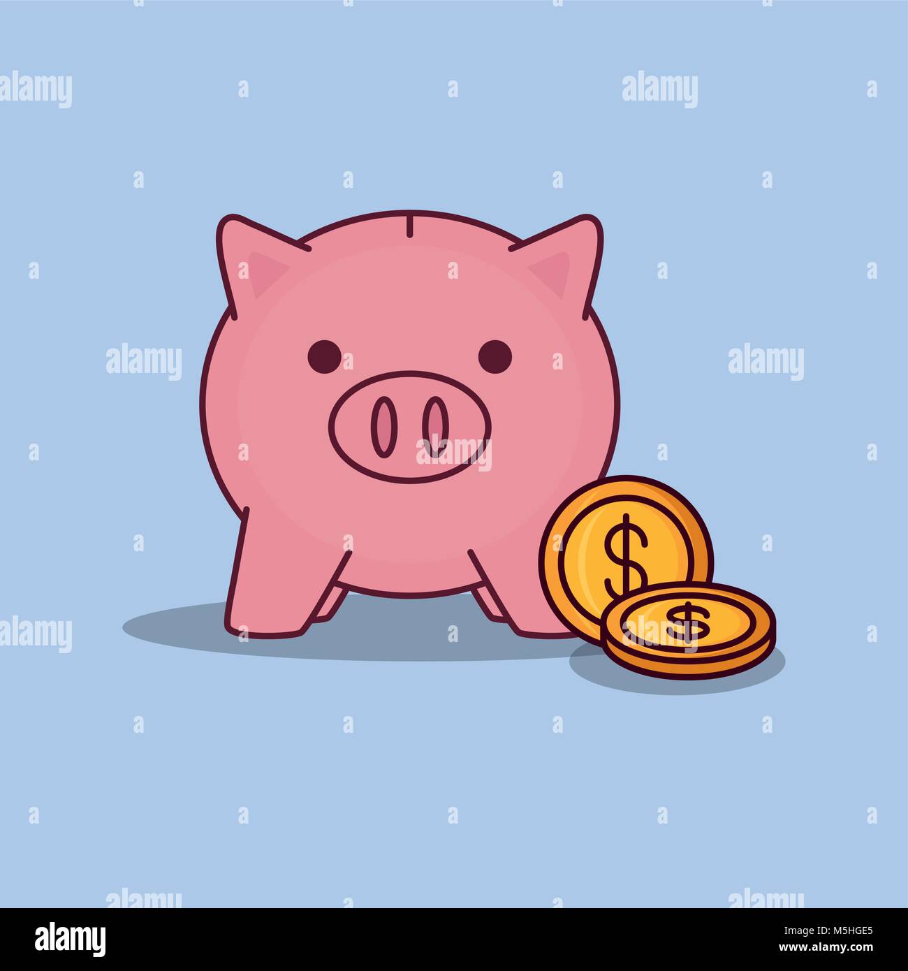 piggy bank design Stock Vector Image & Art - Alamy