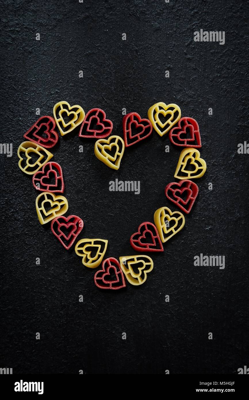 Pasta heart hi-res stock photography and images - Alamy