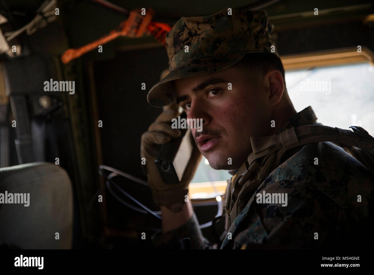 First Lt. Richard Ramos, officer in charge of the logistics command ...