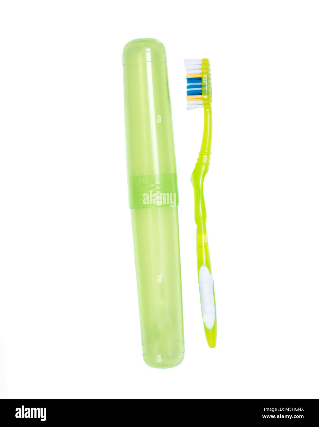 Colorful plastic toothbrush isolated on white background Stock Photo ...