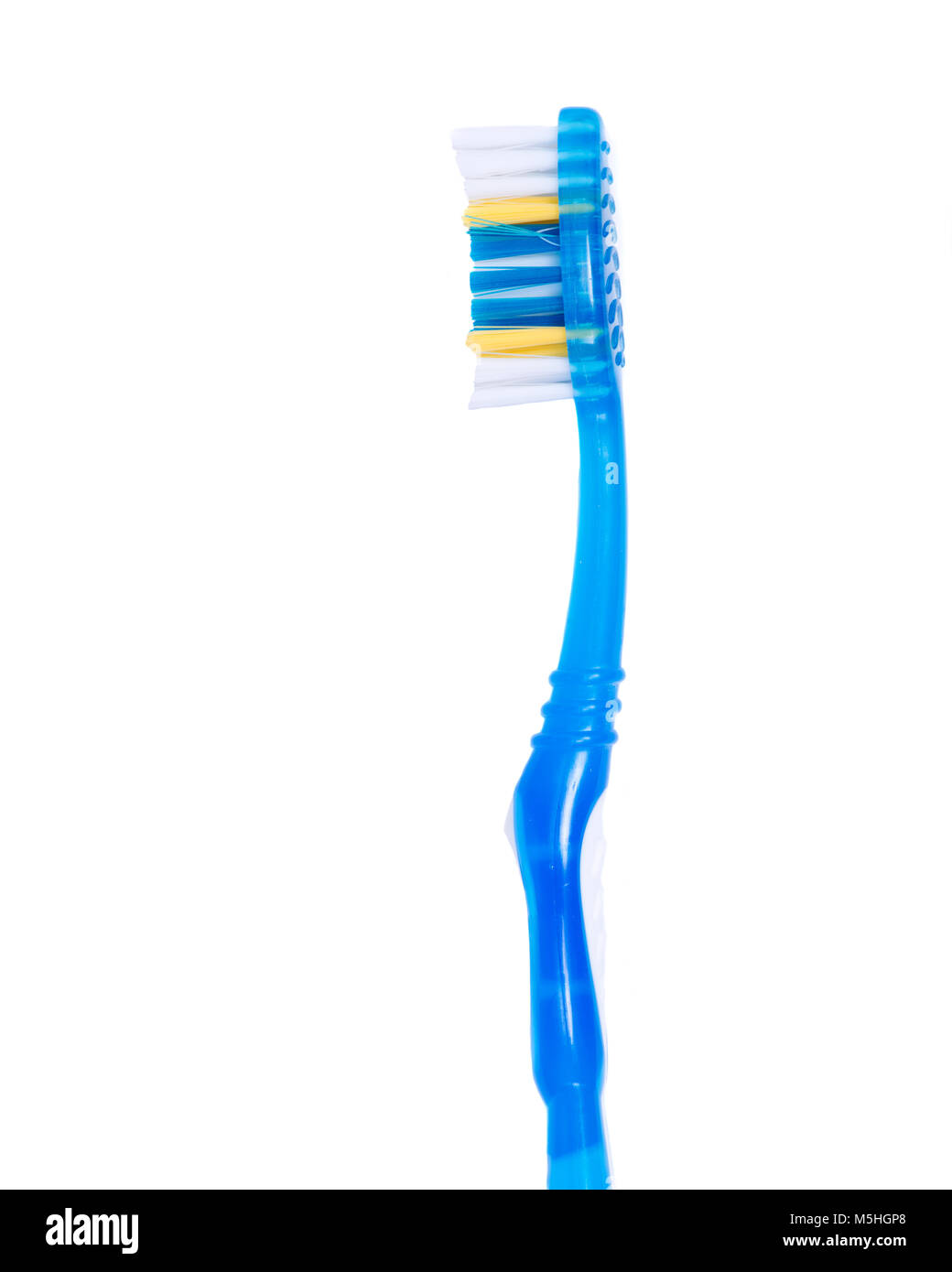 Colorful plastic toothbrush isolated on white background Stock Photo ...