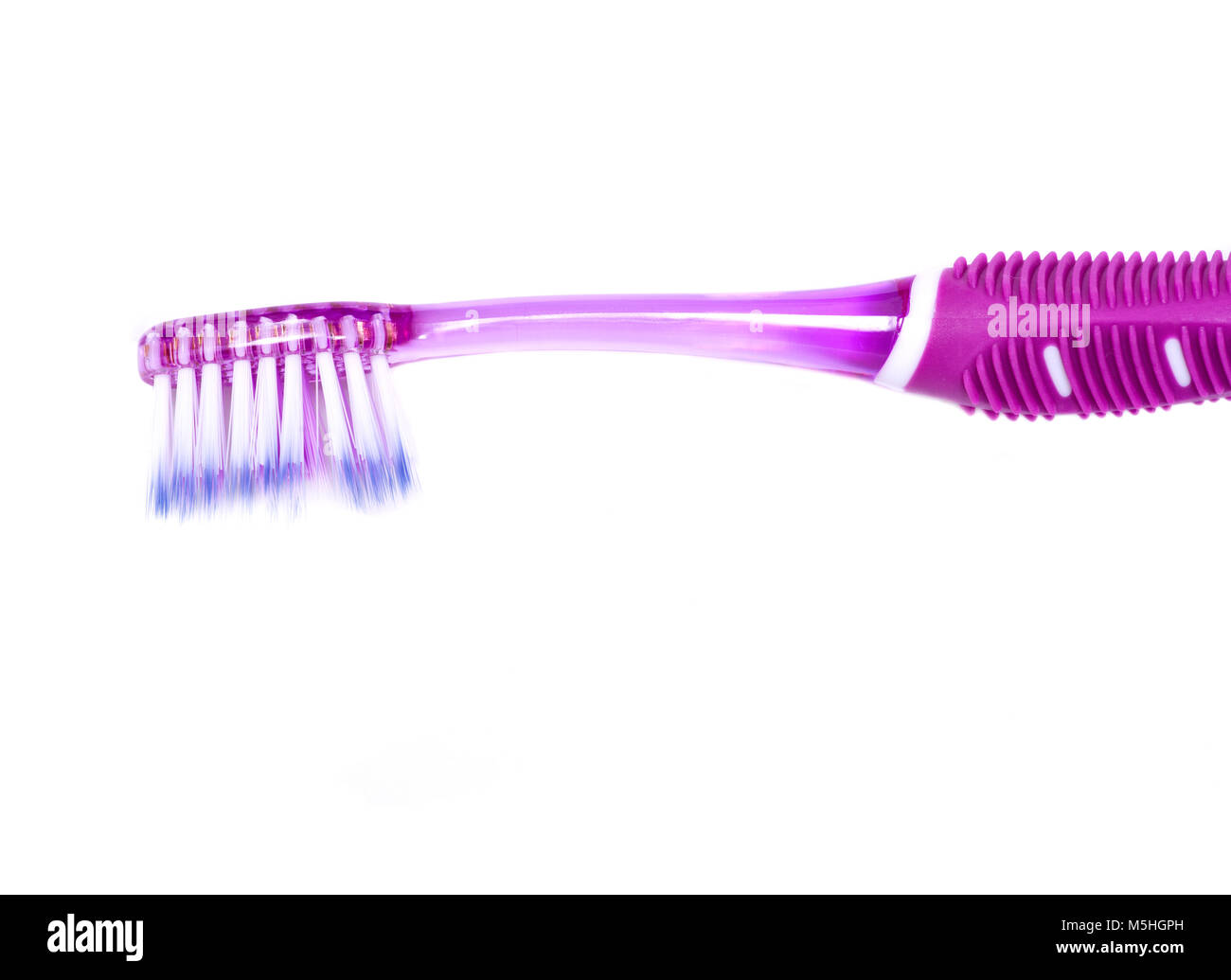 Colorful plastic toothbrush isolated on white background Stock Photo ...