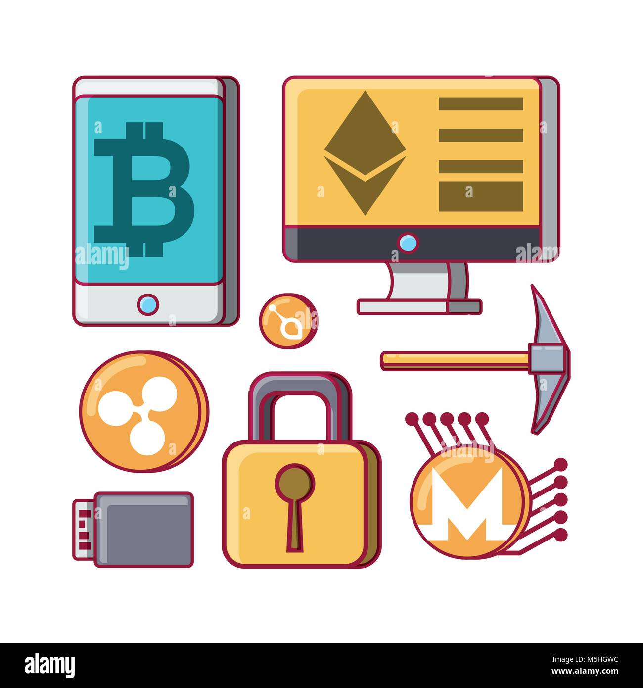 Cryptocurrency exchange design Stock Vector Image & Art - Alamy