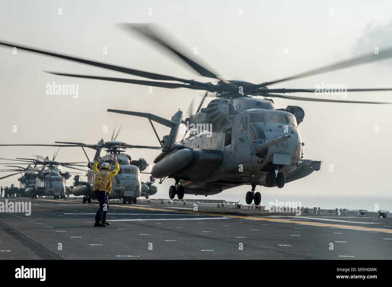 GULF OF THAILAND (Feb. 10, 2018) A CH-53E Super Stallion helicopter ...