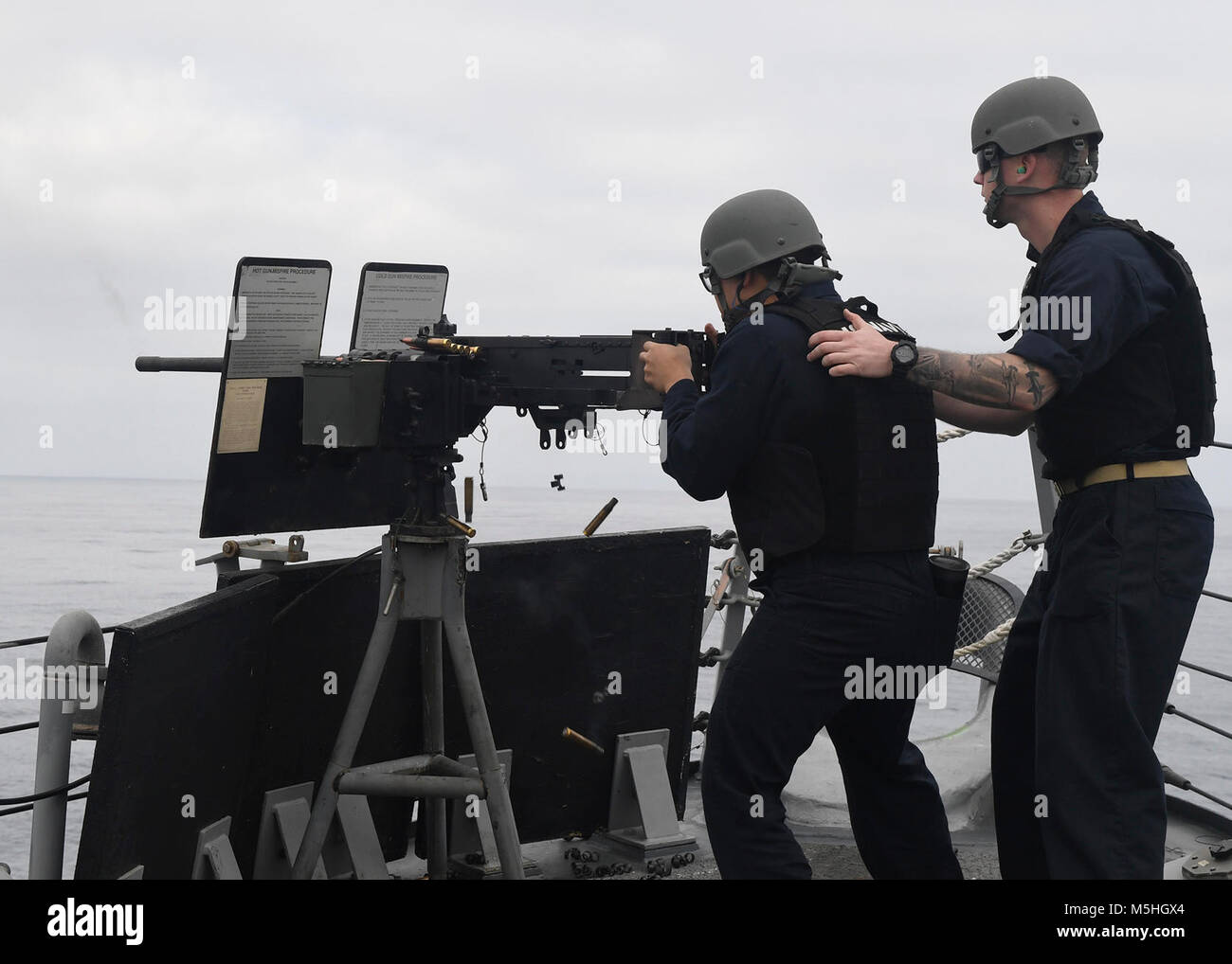 PACIFIC OCEAN (Feb. 10, 2018) Chief Gunner’s Mate Stephen Sullivan ...