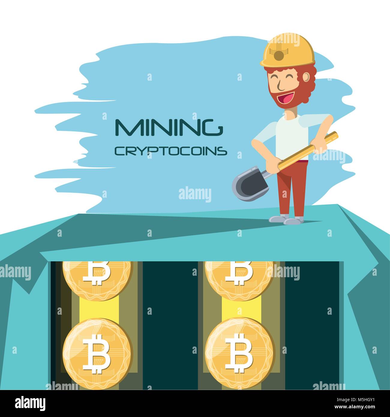 Gold mining community Stock Vector Images - Alamy