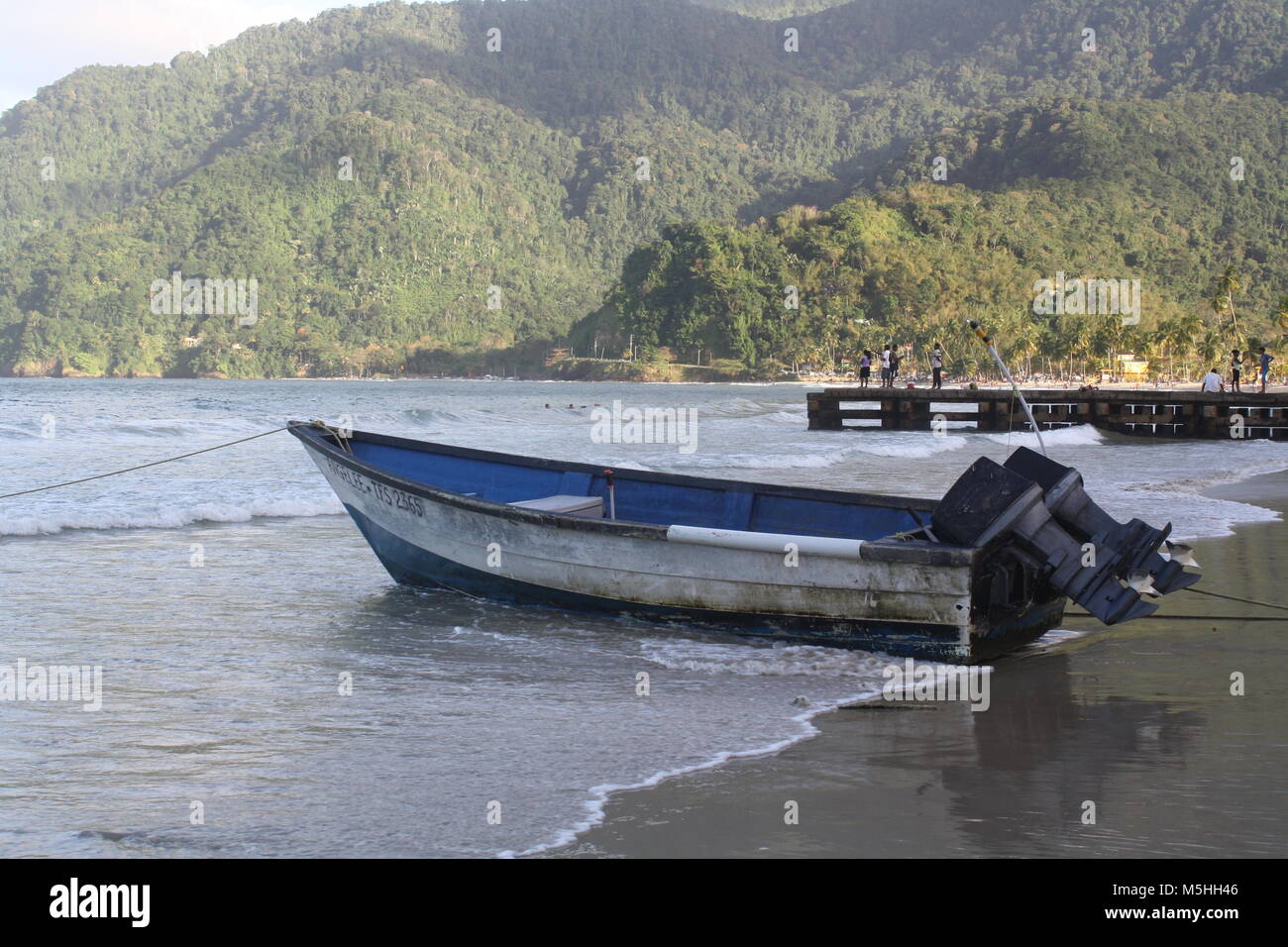 Boat On Maracas Beach Trinidad Stock Photo - Alamy