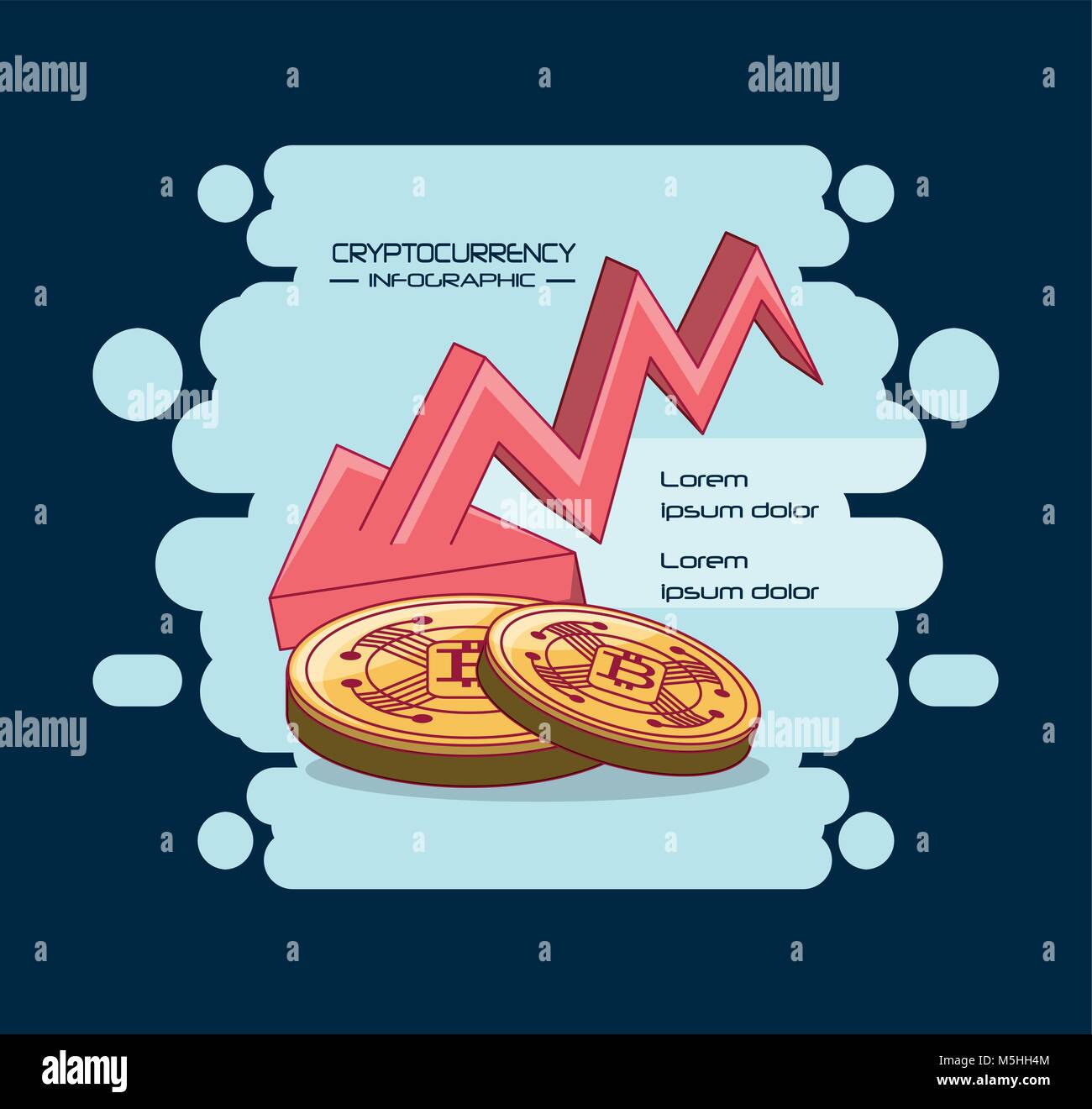 Cryptocurrency infographic design Stock Vector Image & Art - Alamy