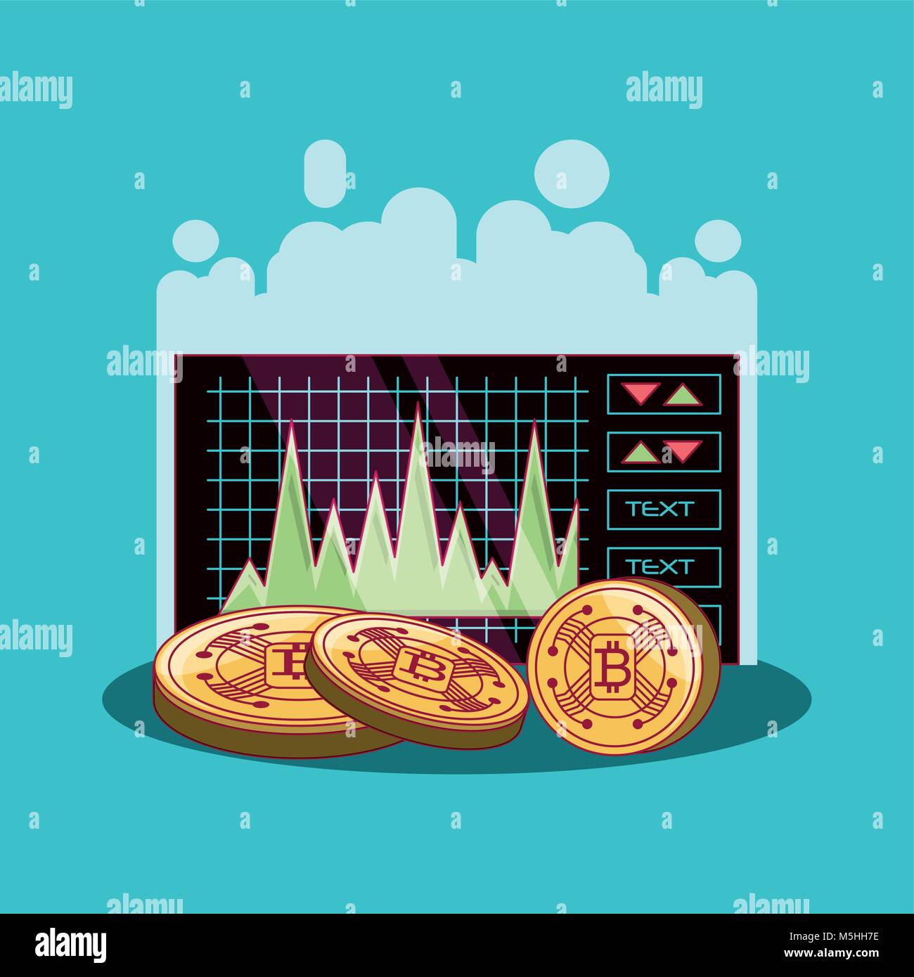 cryptocurrency design concept Stock Vector Image & Art - Alamy