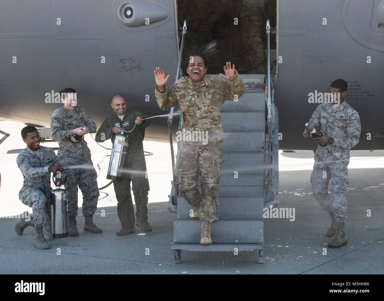 U.S. Air Force Chief Master Sgt. Shelina Frey, the command chief master ...