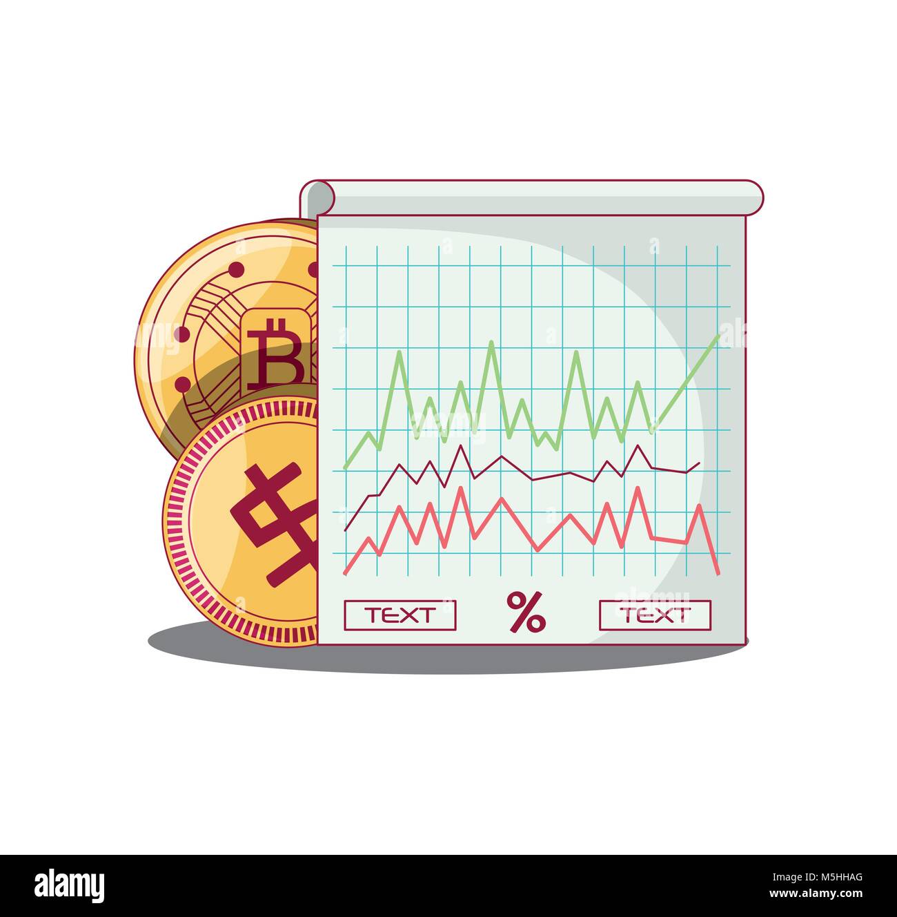 cryptocurrency design concept Stock Vector Image & Art - Alamy