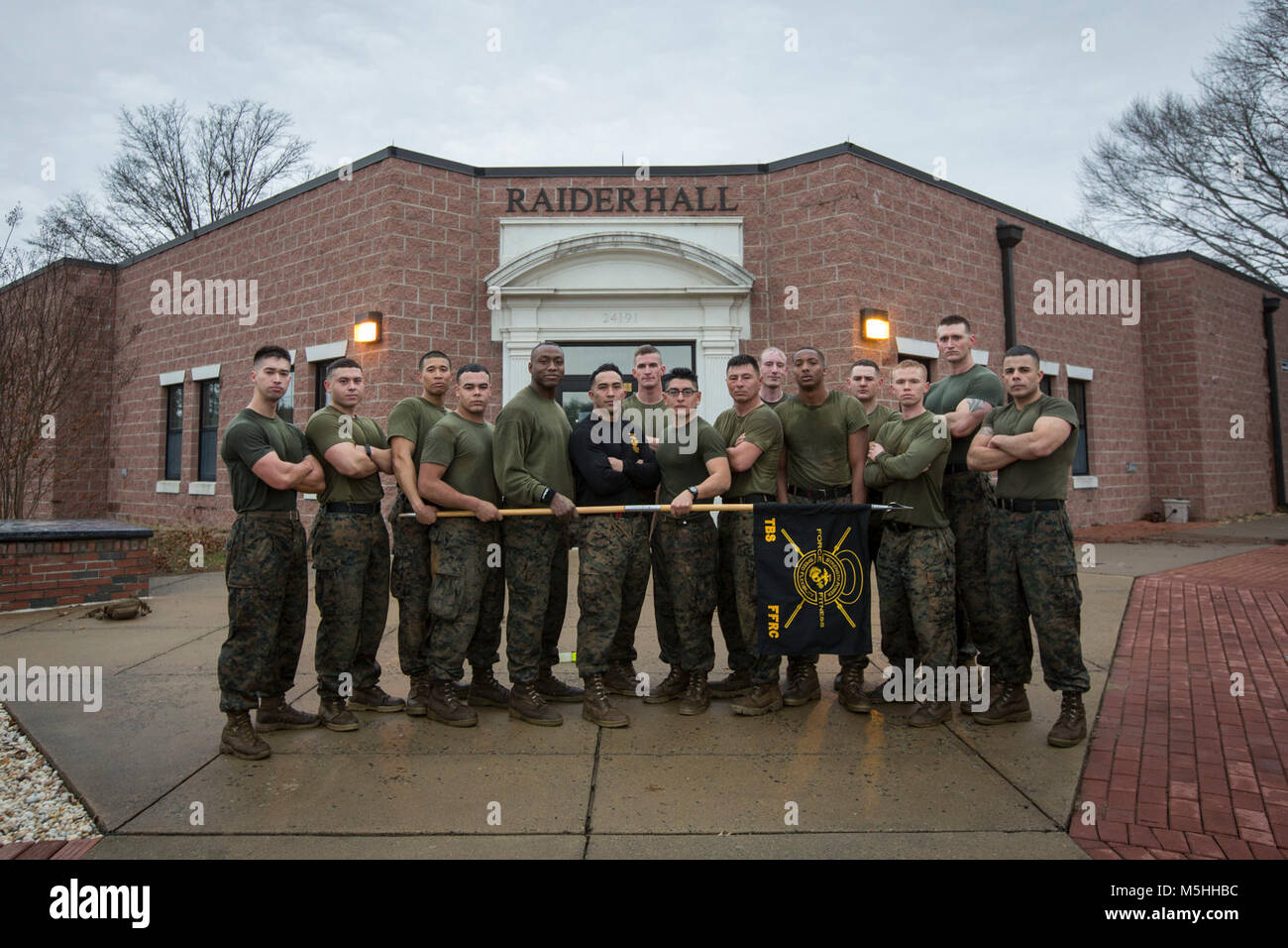 U.S. Marines pose for a Stock Photo - Alamy