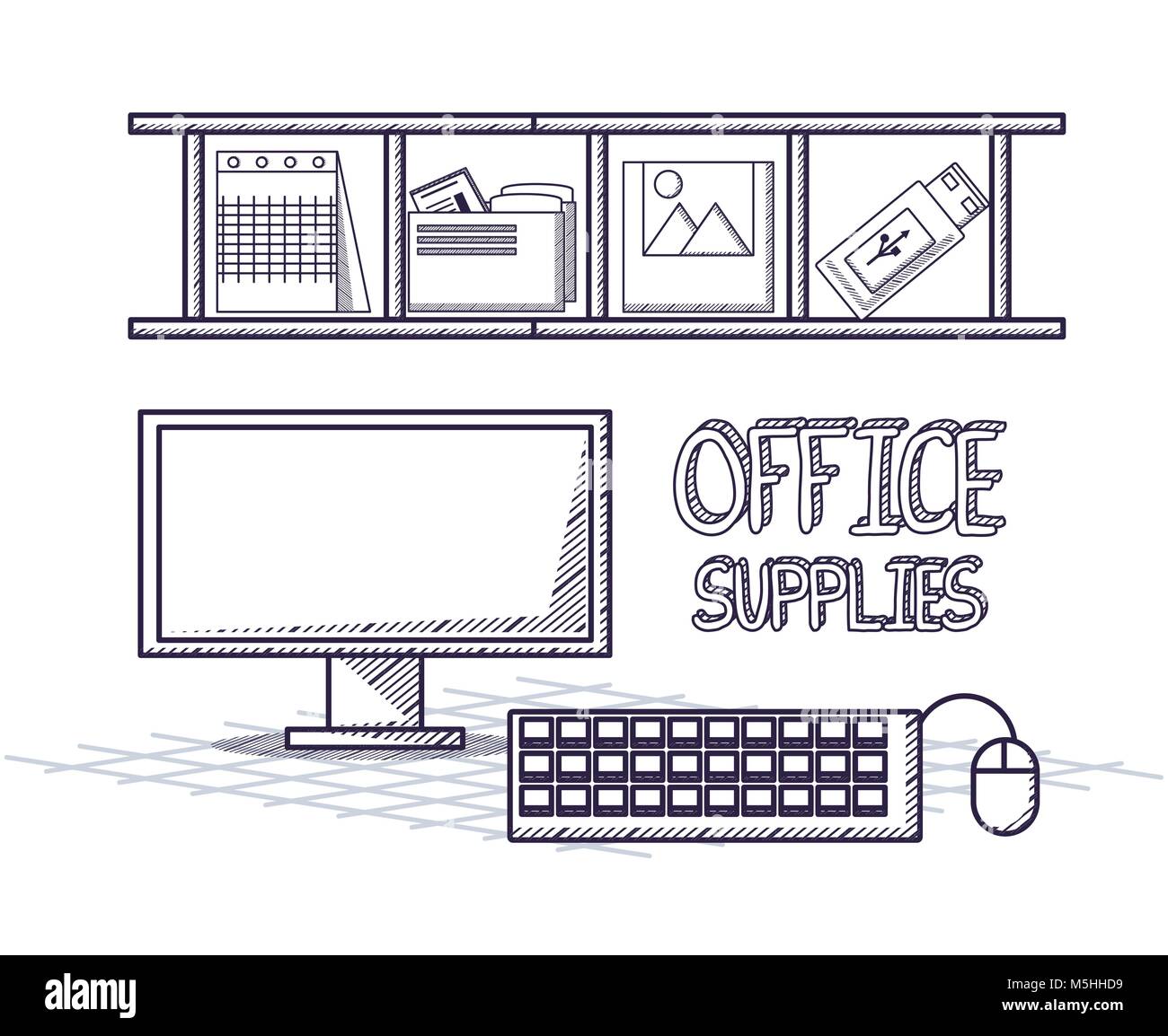 Office supplies design Stock Vector Image & Art - Alamy