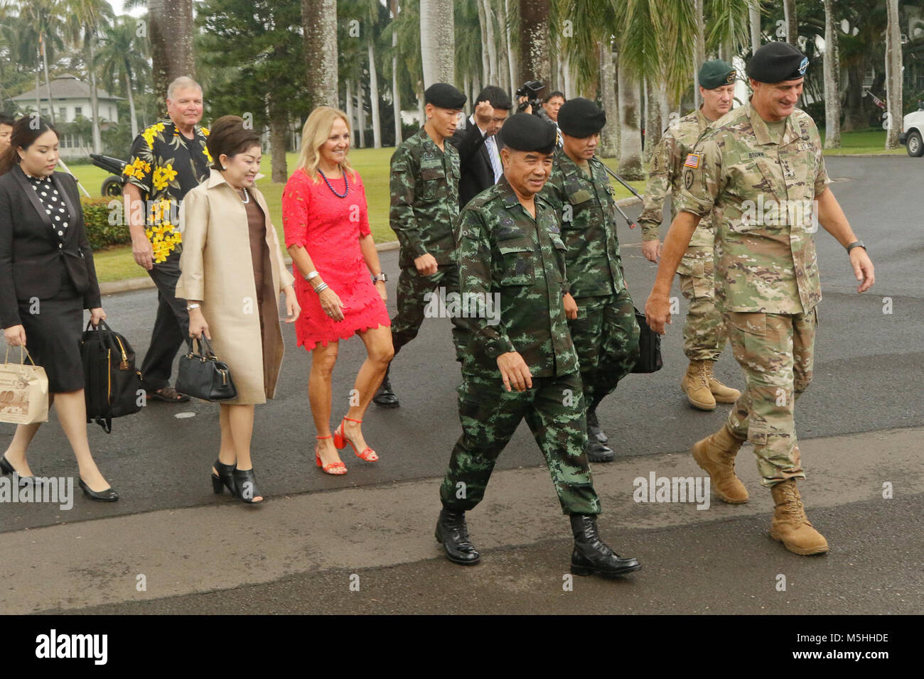 U.S. Army-Pacific Commanding Gen. Robert B. Brown and his wife, U.S. Army Pacific Senior Spouse ...