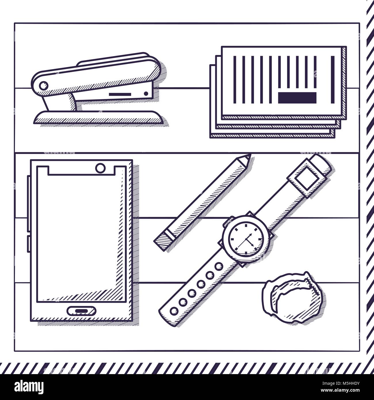 Office supplies design Stock Vector Image & Art - Alamy