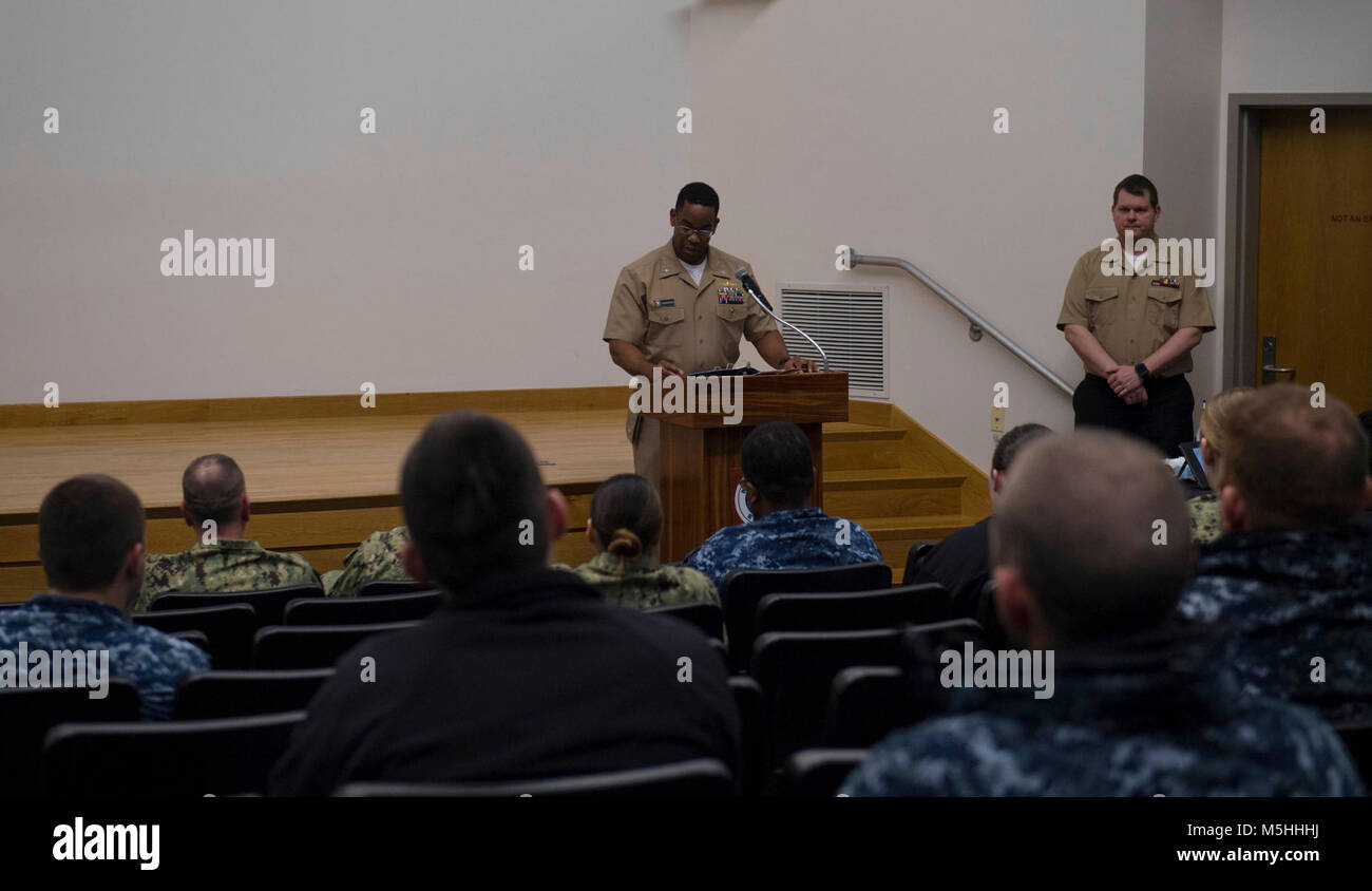 EVERETT, Wash. (February 13, 2018) Capt. Vernon Stanfield, operations ...