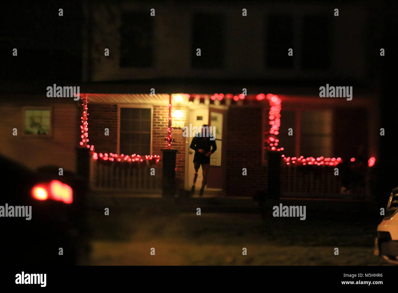 Cpl. Rory Hamill, a combat-wounded Marine, leaves his home in Lakehurst ...