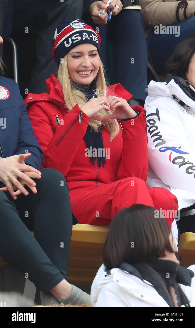 Ivanka Trump attends the Men's Snowboarding Big Air Final at the ...