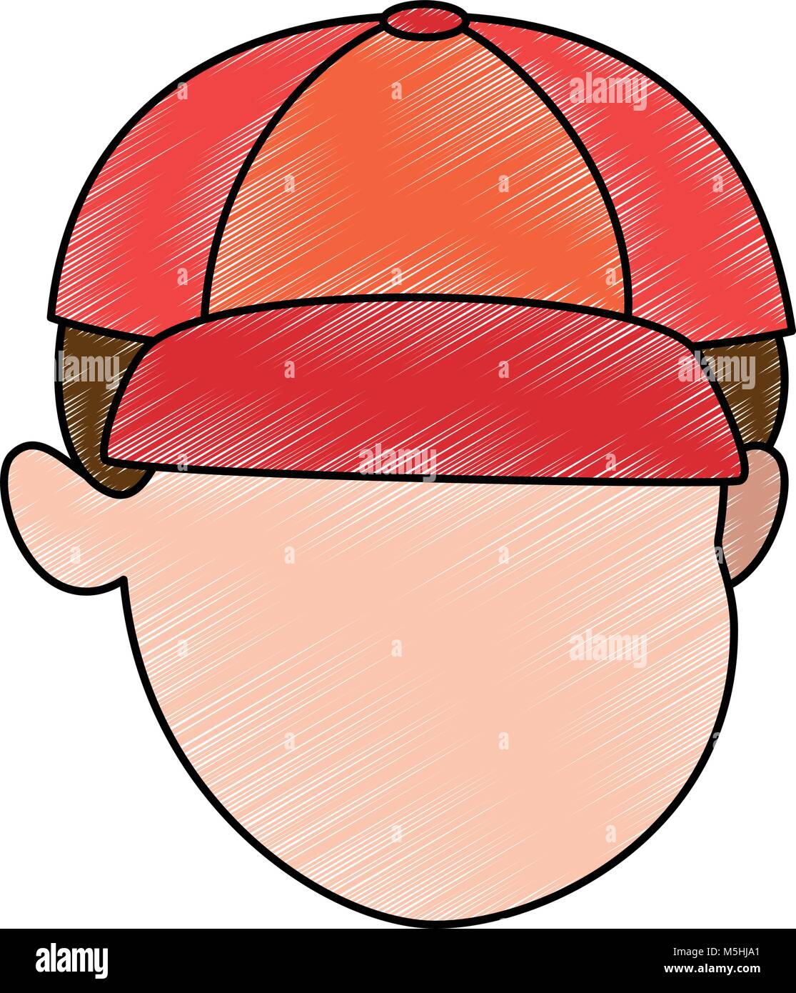 cute and little boy head vector illustration design Stock Vector Image ...